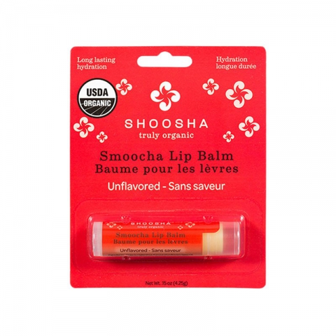 【特价秒杀】Shoosha舒莎纯有机润唇膏Smoocha Organic Lip Balm(无味/薄荷味/草莓味，0.15oz/管） - 芝麻家拼团